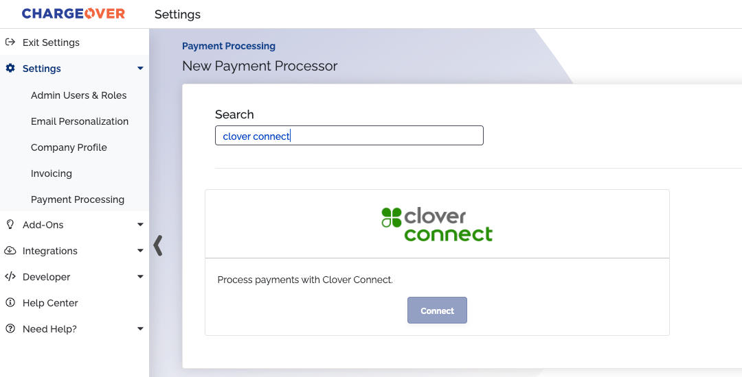 Clover Connect | ChargeOver Help Center
